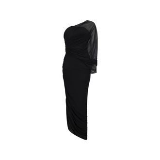 Giuseppe Di Morabito Femme, Robes, Noir, Taille: 36 FR Robe Drapp&eacute;e Fronc&eacute;e