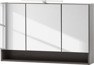 Casa home24 Spiegelschrank Stubach 100cm Grau/Graphit
