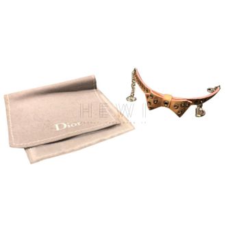 Dior Leather Bow Charm Bracelet