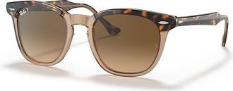 Ray-Ban Hawkeye Sonnenbrillen Havana Auf Braun Transparent Fassung Braun Glas Polarisiert 52-21