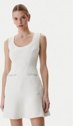 Guess Coctailkleid W6RK28 WJ632 &Eacute;cru Regular Fit