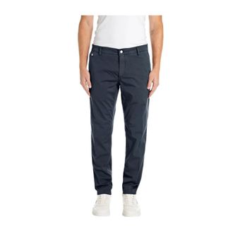 Replay Homme, Pantalons, Bleu, Taille: W33 Pantalon Chino Stretch Bull Denim
