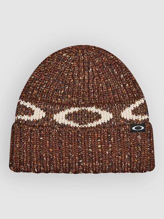 Oakley Ellipse Ribbed Beanie dark umber
