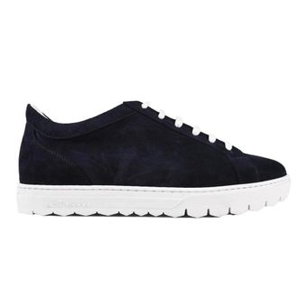 Kiton Homme, Chaussures, Bleu, Taille: 40 1/2 EU Baskets Regular Solid 100% Handmade