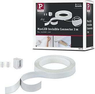 Paulmann 79828 Stripe MaxLED Verbinder Invisible 3m max. 144/96W Wei&szlig; Lichtband Kunststoff