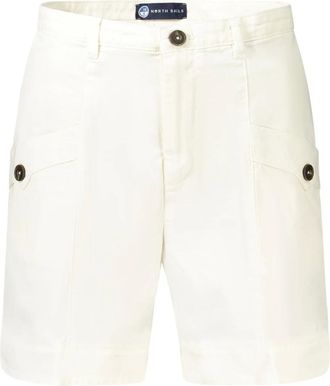 North Sails Femme, Shorts, Blanc, Taille: 42 FR Gabardine Cargo Shorts