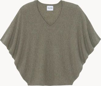Kujten Pull col V oversize sans manches - Pull Wabi