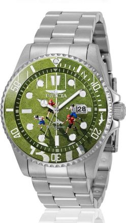 Invicta Pro Diver 51061 Herrenuhr - Quarzwerk - Edelstahl mit gr&uuml;nem Zifferblatt - 43 mm - Summerville