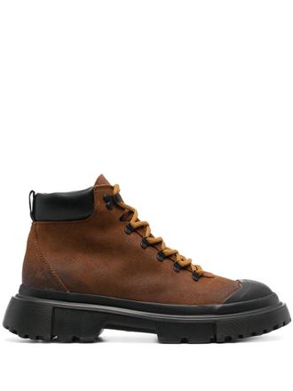 Hogan bottines H619 à lacets - Marron