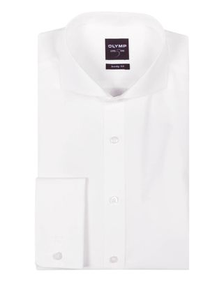 Olymp Hemd Level Five Body Fit Mit Umschlagmanschette weiss