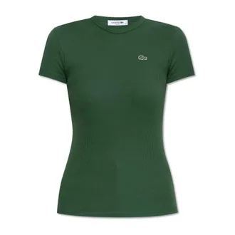 Lacoste Femme, Tops, Vert, Taille: 38 FR T-shirt avec logo