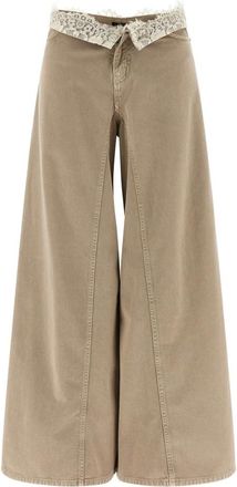 Pinko Pinko, Femme, Jeans, Beige, Taille: W30 Winona Wide Leg Jeans