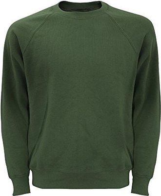 Fruit Of The Loom Fruit Of The Loom Raglan Classic Sweat-Shirt, Vert (Bottle Green), Medium Homme