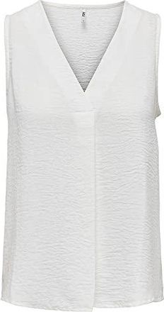 Jacqueline de Yong JdY Divya S/L Top WVN Noos Haut de Chemisier, Cloud Dancer, L Femme