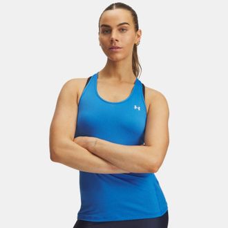 Under Armour HeatGear Armour Racer Tanktop für Damen Blau Atlantis / Weiß XS