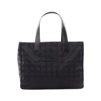 Chanel Pre-owned New Travel Line Nylon Canvas Leather Tote Bag - - Pre-owned - Damen - Schwarzk - ONE SIZE