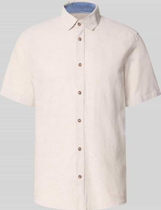 Tom Tailor Regular Fit Freizeithemd aus Leinen-Baumwoll-Mix