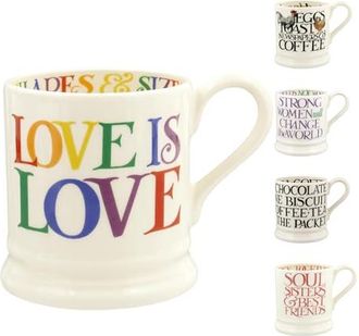Emma Bridgewater große Tasse 1/2 Pint, Keramik Kaffeetasse groß - Steingut Tasse, Cappuccino, Latte, Kaffee, Teetasse - Schöne Tassen, Geburtstagsgeschenk - Kaffeebech