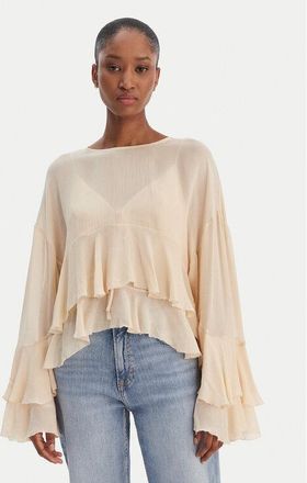 HUGO BOSS Bluse Bleja 50554050 Beige Relaxed Fit