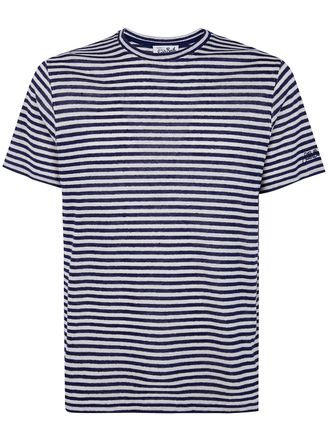 MC2 Saint Barth Stripes Linen T-Shirt