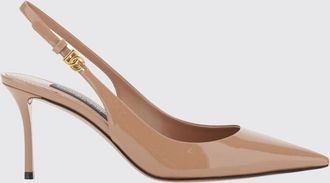 Dolce & Gabbana Slingback-Pumps aus Lackleder mit DG-Logo