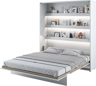 Mirjan24 Schrankbett Bed Concept, Wandklappbett inkl. Lattenrost, V-Bett, Bettschrank, Schrank mit integriertem Klappbett Funktionsbett BC-13 (180 x 200 cm - V
