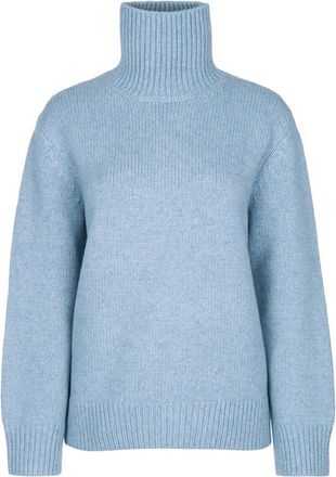 Toteme Oversized Lammwoll-Rollkragenpullover - - Knitwear - Damen - Blau - XS