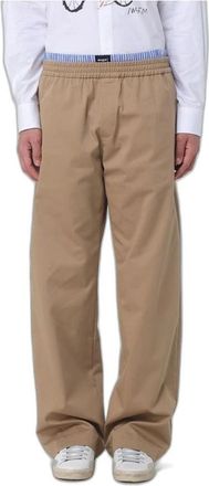 Msgm Weite Baumwoll-Twill-Hose - - Trousers - Herren - Beige - L