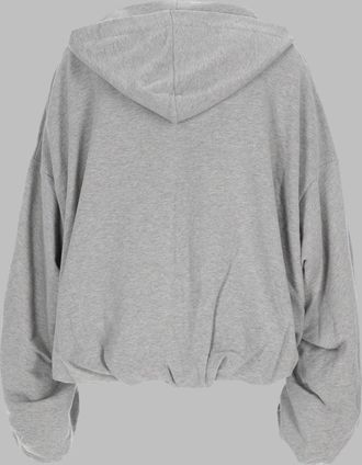 Dries Van Noten Zip-Up Cotton Sweatshirt - Gray