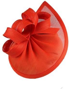 Generic Chapeau bibi élégant pour cocktail, thé, fête, vintage, pour mariage, femme, orange