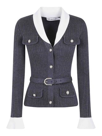 Self Portrait Cardigan - Gris