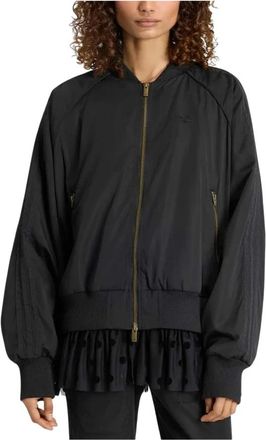 adidas Femme, Vestes, Noir, Taille: 36 FR Veste Bomber Superpos&eacute;e
