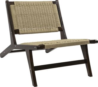 Jonathan Y Designs Jonathan Y RLX1000B Parker Mid-Century Moderner gewebter Seegras-Holzstuhl ohne Armlehnen, zeitgen&ouml;ssisch, Bohemian, K&uuml;ste, &Uuml;bergang, rustikal, Dunkel