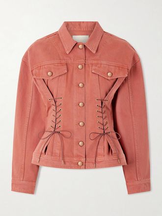 Ulla Johnson Naomi Jeansjacke - Rot