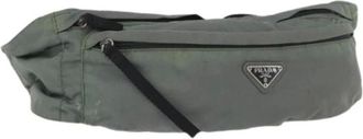 Prada Sac banane en nylon Pre-owned - Femme - Pre-owned - Vert - Taille: ONE Size