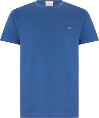 GANT Homme, Tops, Bleu, Taille: L Piqu&eacute; T-Shirt