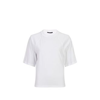 Tibi T-shirt d&eacute;coupe arrondi au dos &agrave; nouer en coton