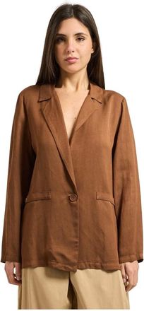 Manila Grace Femme, Vestes, Brun, Taille: 44 FR Giacca Monopetto