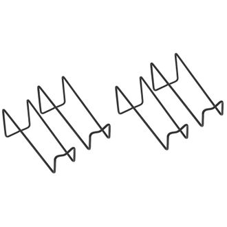 Cabilock Metall Weinflaschenhalter 4 St&uuml;ck Stapelbar Weinregal Klein F&uuml;r Arbeitsplatte Flaschenaufbewahrung Bar Regal Organizer