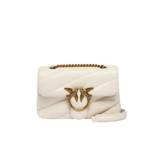 Pinko Love Bag Puff Chevron - - Bags - Damen - Wei&szlig; - ONE SIZE