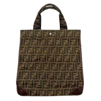 Fendi Sac cabas en toile Pre-owned - Femme - Pre-owned - Brun - Taille: ONE Size