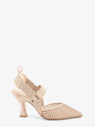 Fendi Colibr&igrave; pumps in mesh and suede - FENDI - gender_Woman