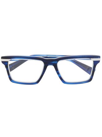 Balmain lunettes de vue Legion IV à monture carrée - Bleu