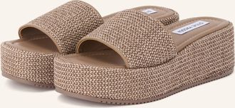 Steve Madden Plateau-Pantoletten braun