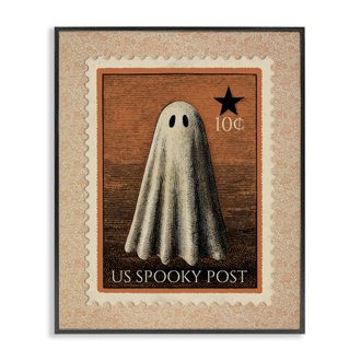 Stupell Industries Arlington Prints Vintage-Stempel, Giclée-Kunst, gerahmt, Schwarz, 35,6 x 28,9 cm