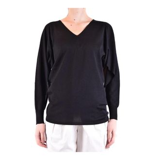 D.exterior Stilvolles Langarm-Oberteil - - Knitwear - Damen - Schwarzk - XS