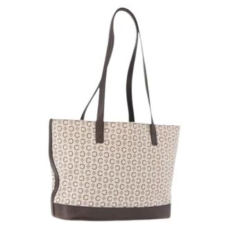 Celine Pre-owned Vintage Macadam Canvas Tote Bag - Femme - Pre-owned - Beige - Taille: ONE Size