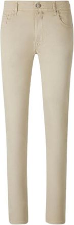 Jacob Cohen Homme, Pantalons, Beige, Taille: W38 Slim Fit Jeans