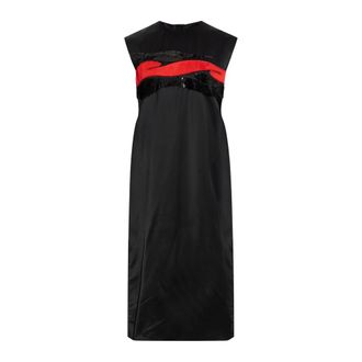 Marni Langes Kleid mit Applikationen - - Dresses - Damen - Schwarzk - XS