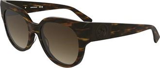 Longchamp Lunettes de Soleil LO779S N 211 STRIPED BROWN 53/19/140 Femme